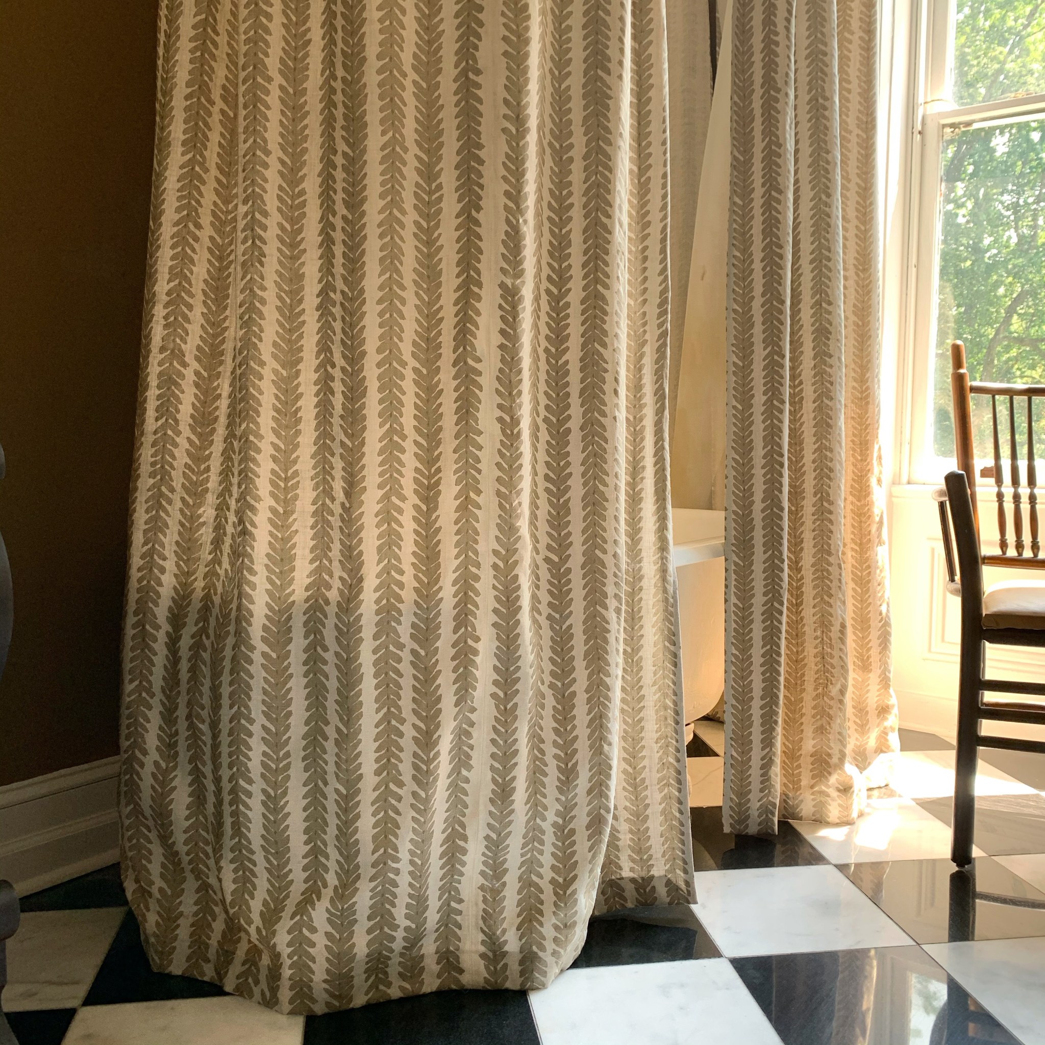 How to Make a Custom Full Length Shower Curtain – Park and Division